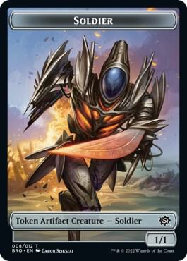 Soldier Token (008) - The Brothers' War - Magic: The Gathering ...