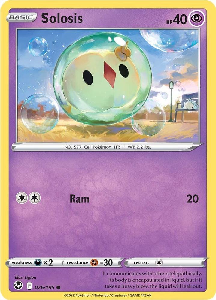 Solosis SWSH12 Silver Tempest Pokemon TCGplayer
