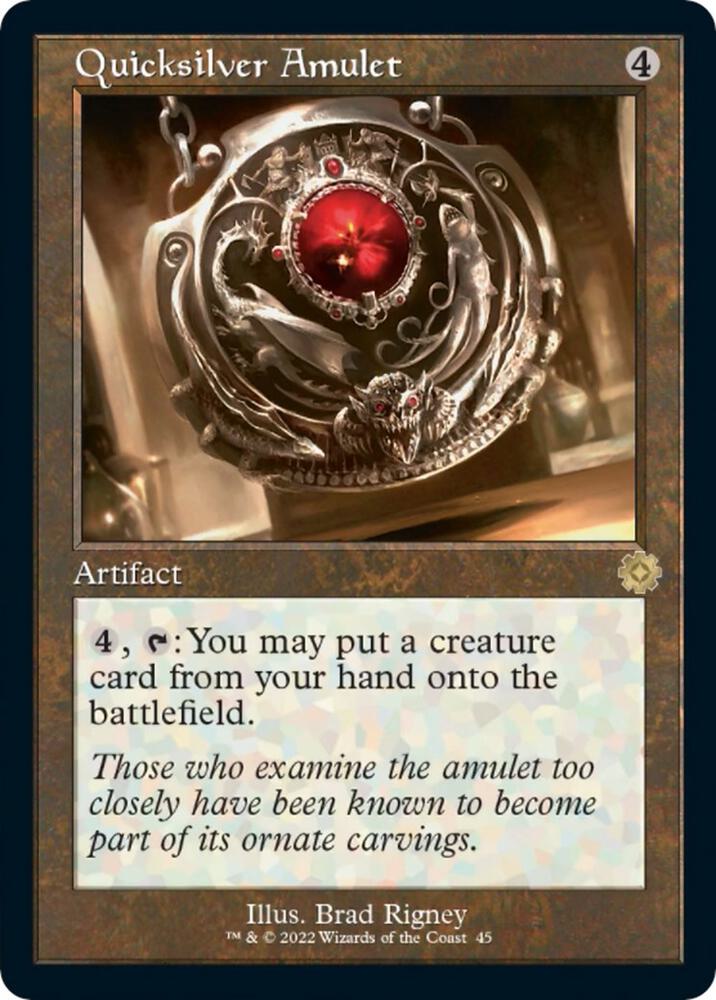 Quicksilver Amulet - The Brothers' War: Retro Frame Artifacts - Magic ...