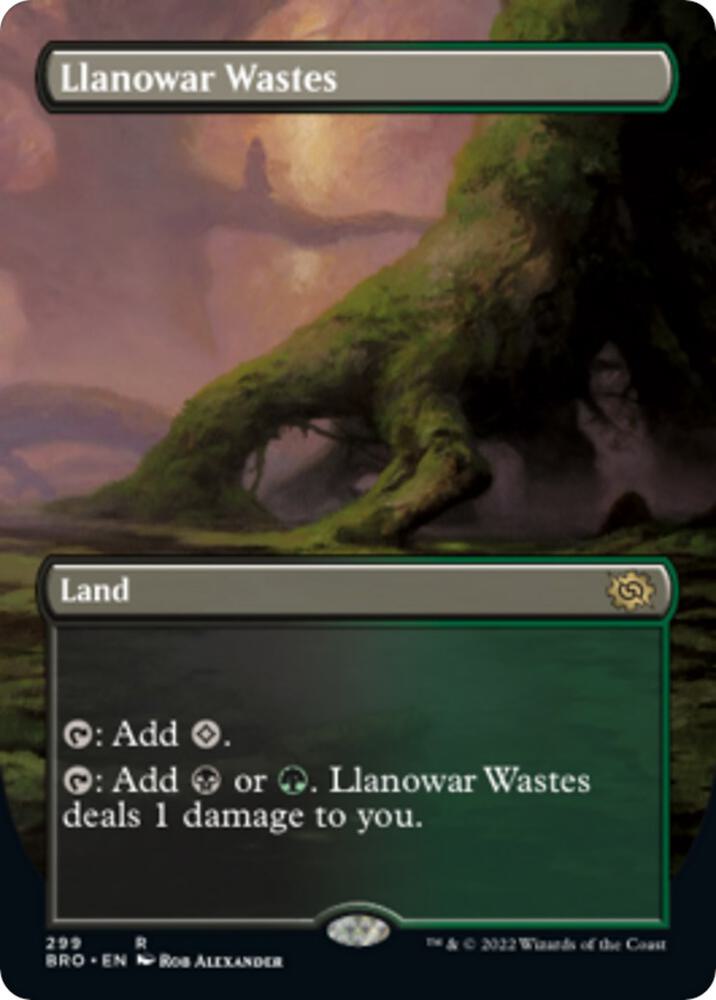 Llanowar Wastes (Borderless) - The Brothers' War - Magic: The Gathering ...