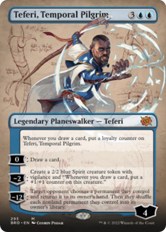 Teferi, Master of Time (Borderless) - Core Set 2021 - Magic: The Gathering