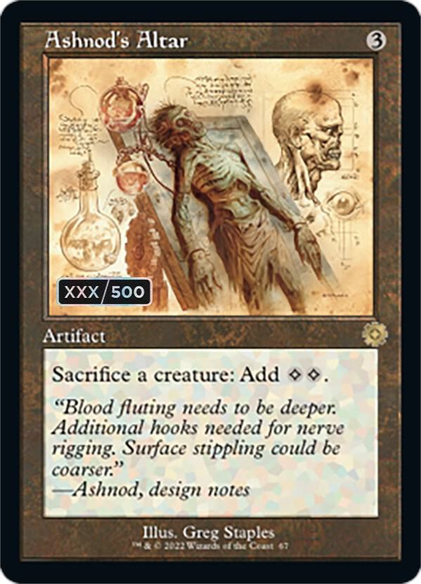 Ashnod's Altar (Schematic) (Serial Numbered) - The Brothers' War: Retro ...