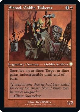 Slobad, Goblin Tinkerer (Retro Frame) - Commander: The Brothers' War ...