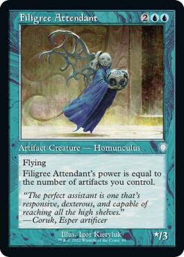 Filigree Attendant (Retro Frame) - Commander: The Brothers' War - Magic ...