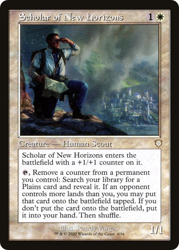Scholar of New Horizons (Retro Frame) - Commander: The Brothers' War - Magic: The Gathering ...