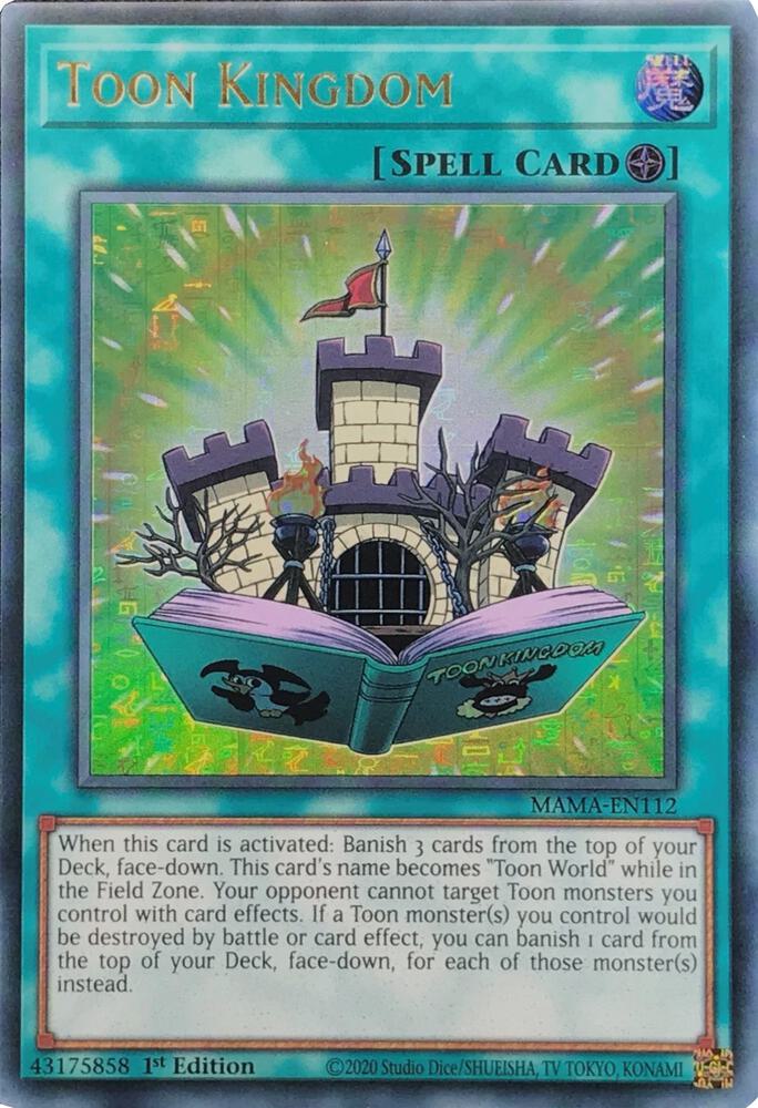 Toon Kingdom (Ultra Pharaoh's Rare) - Magnificent Mavens - YuGiOh ...