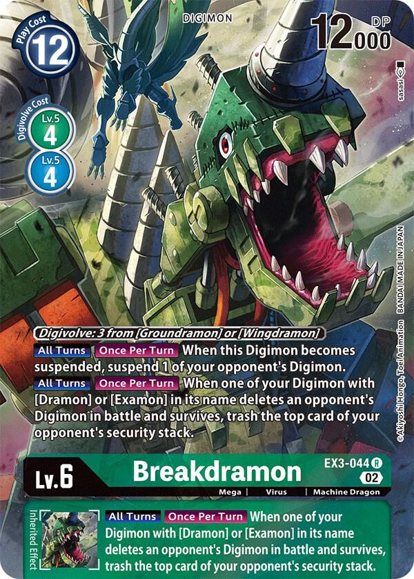 Breakdramon (Alternate Art) - Draconic Roar - Digimon Card Game ...