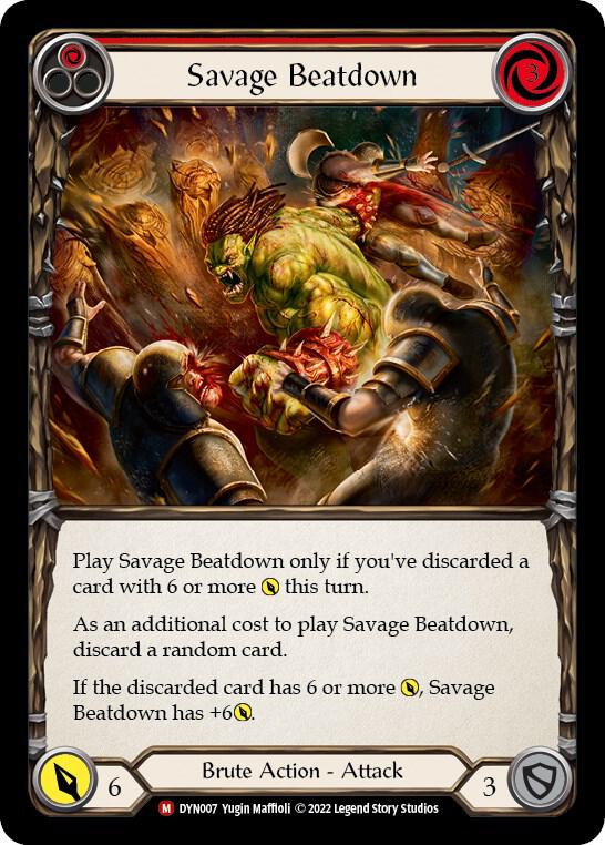 Savage Beatdown - Dynasty - Flesh and Blood TCG - TCGplayer.com