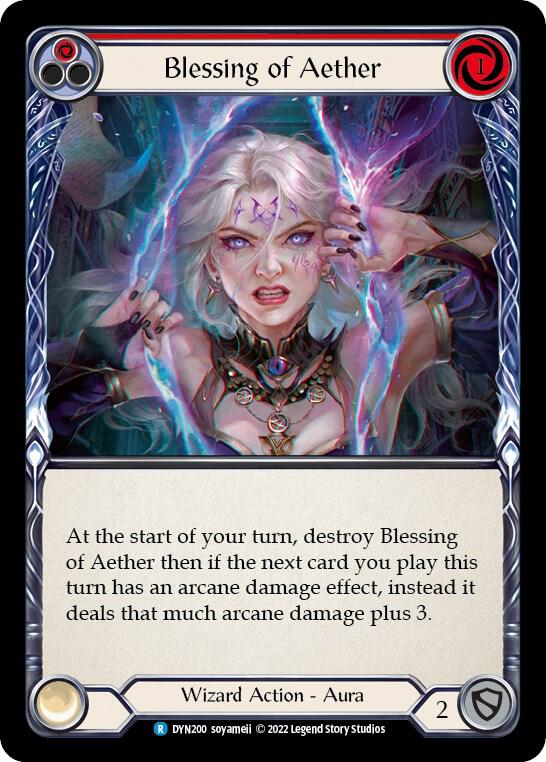 Blessing of Aether (Red) - Dynasty - Flesh and Blood TCG - TCGplayer.com