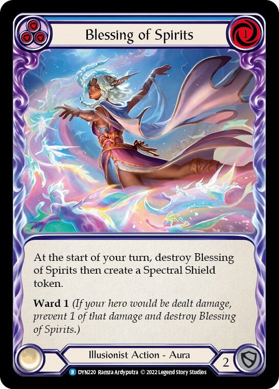 Blessing of Spirits (Blue) - Dynasty - Flesh and Blood TCG - TCGplayer.com