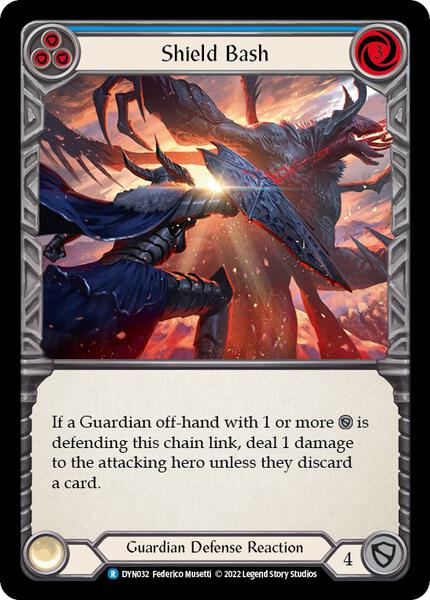 Shield Bash (Blue) - Dynasty - Flesh and Blood TCG - TCGplayer.com