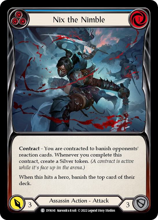 Nix the Nimble (Blue) - Dynasty - Flesh and Blood TCG - TCGplayer.com