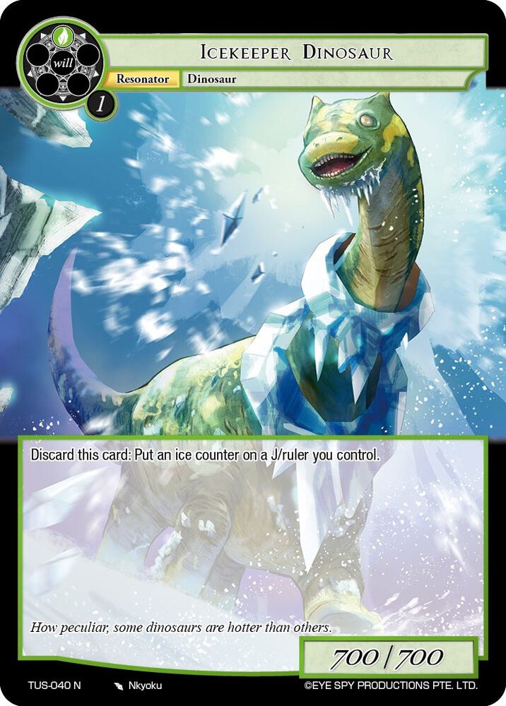 Icekeeper Dinosaur - The Underworld of Secrets - Force of Will ...