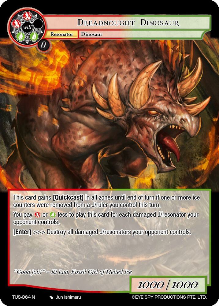 Dreadnought Dinosaur - The Underworld of Secrets - Force of Will ...