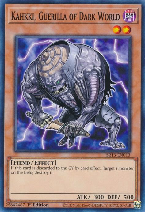 Kahkki, Guerilla of Dark World - Structure Deck: Dark World - YuGiOh ...