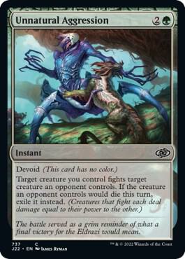 Unnatural Aggression - Jumpstart 2022 - Magic: The Gathering ...