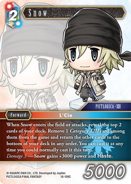 Snow - Resurgence of Power - Final Fantasy TCG