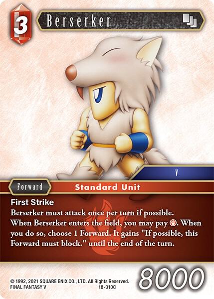 Berserker - Resurgence of Power - Final Fantasy TCG - TCGplayer.com
