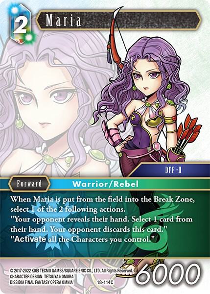 Maria - Resurgence of Power - Final Fantasy TCG - TCGplayer.com