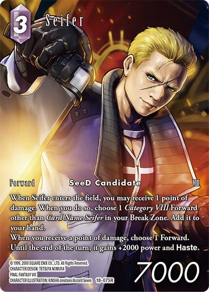Seifer (Full Art) - Resurgence of Power - Final Fantasy TCG - TCGplayer.com