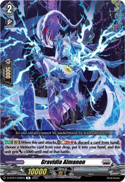 Gravidia Almanon - D-BT07: Raging Flames Against Emerald Storm - Cardfight Vanguard