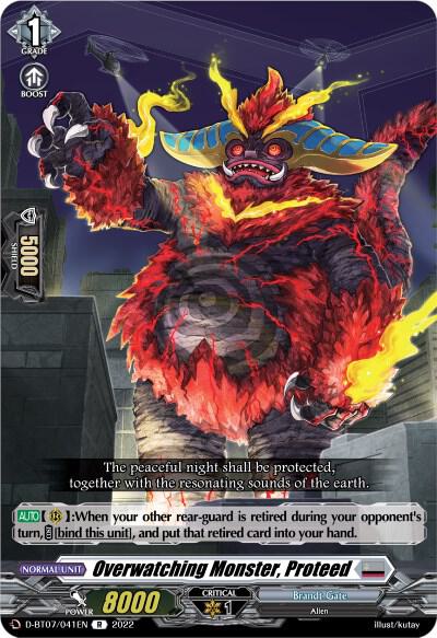 Overwatching Monster, Proteed - D-BT07: Raging Flames Against Emerald ...