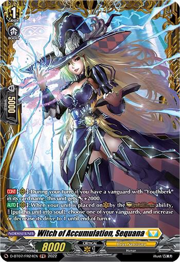 Witch of Accumulation, Sequana (FR) - D-BT07: Raging Flames Against Emerald Storm - Cardfight ...