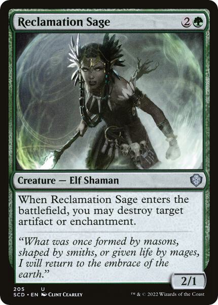 Reclamation Sage - Starter Commander Decks - Magic: The Gathering ...