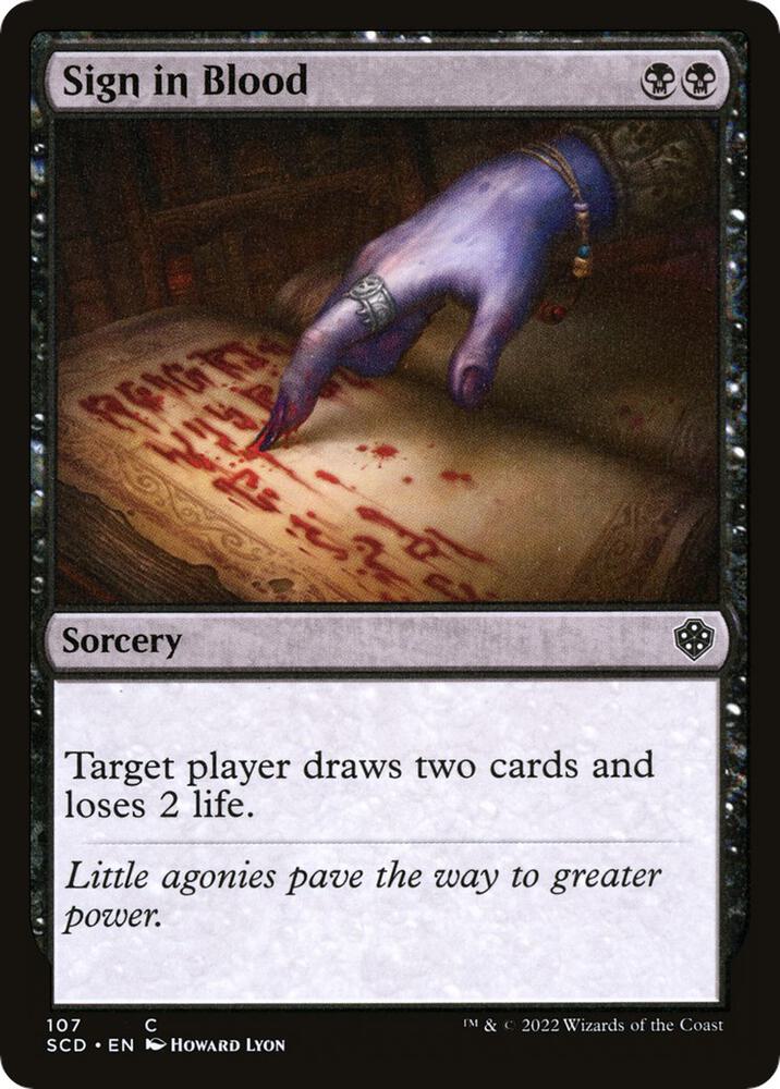 Sign in Blood - Starter Commander Decks - Magic: The Gathering ...