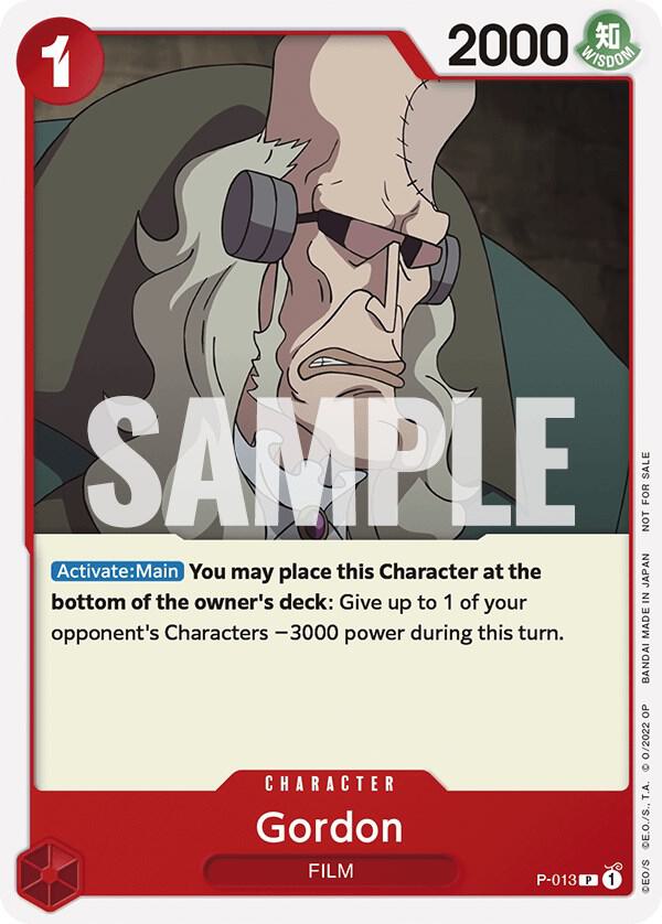 Gordon (One Piece Film Red) - One Piece Promotion Cards - One Piece Card Game - TCGplayer.com