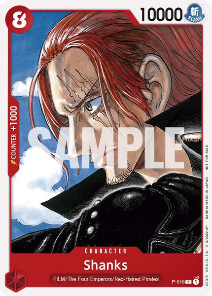 Shanks (One Piece Film Red) - One Piece Promotion Cards - One Piece ...