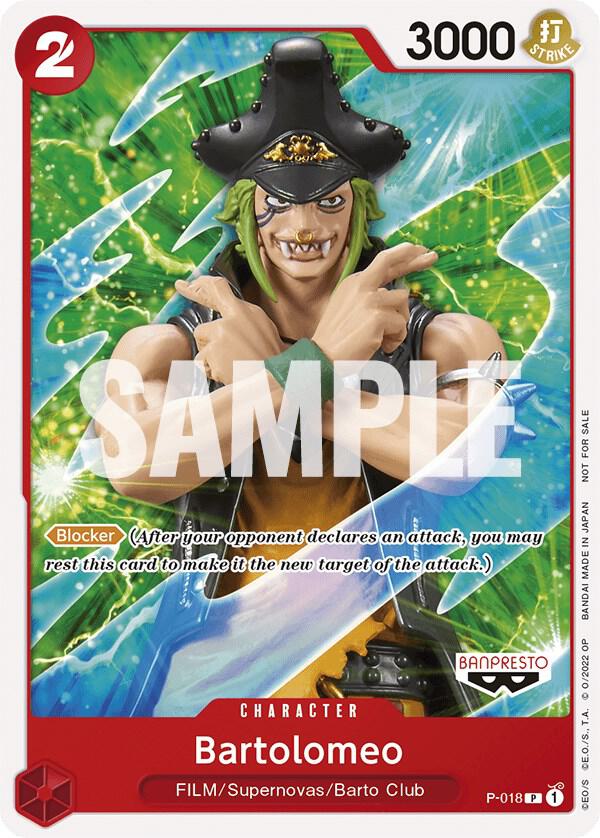 Bartolomeo (One Piece Film Red) - One Piece Promotion Cards - One Piece ...