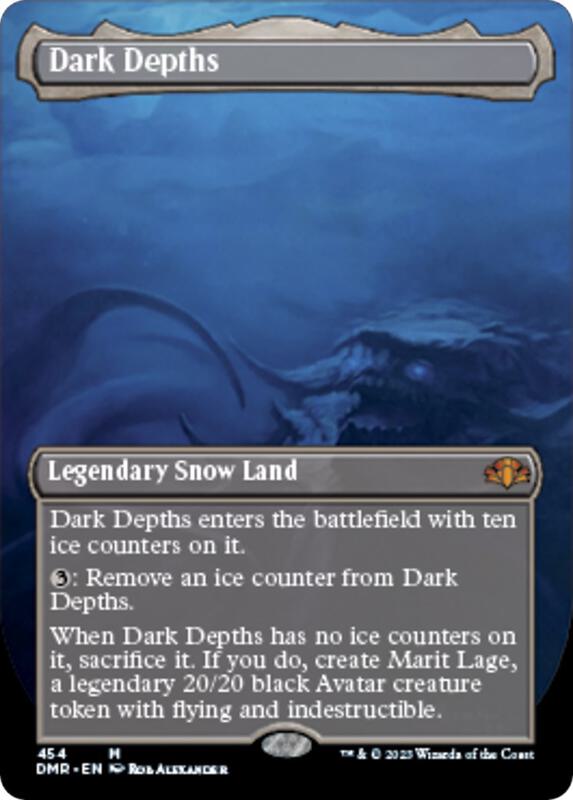 Dark Depths (Borderless) - Dominaria Remastered - Magic: The Gathering ...