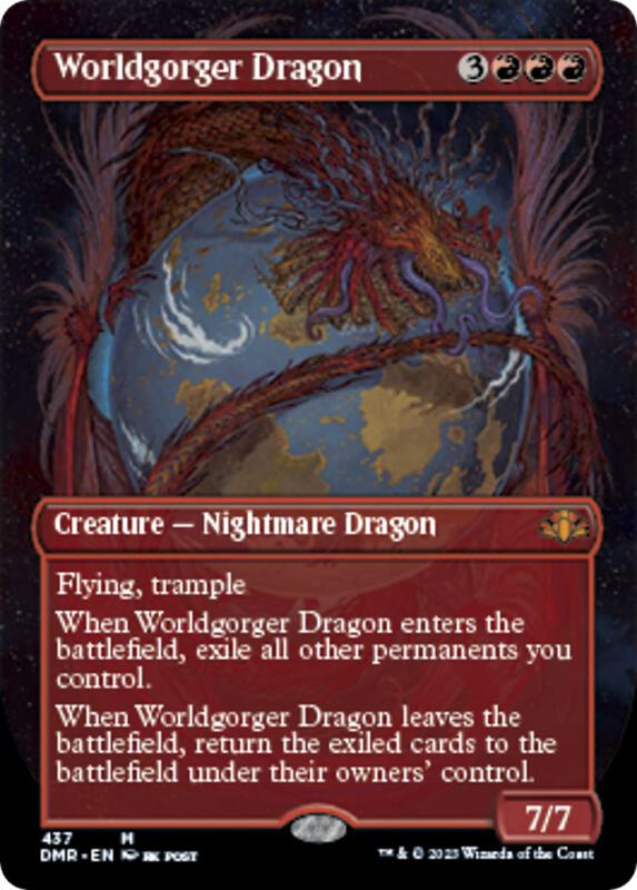 Worldgorger Dragon (Borderless) - Dominaria Remastered - Magic: The ...