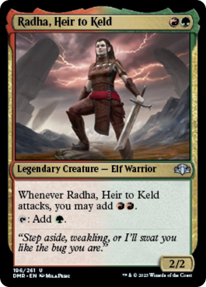Radha, Heir to Keld - Dominaria Remastered - Magic: The Gathering ...