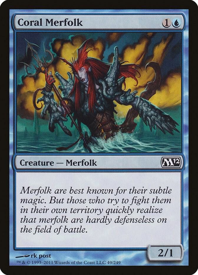 Coral Merfolk - Magic 2012 (M12) - Magic: The Gathering - TCGplayer.com
