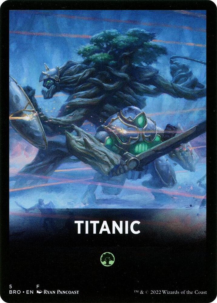 Titanic Theme Card - The Brothers' War - Magic: The Gathering