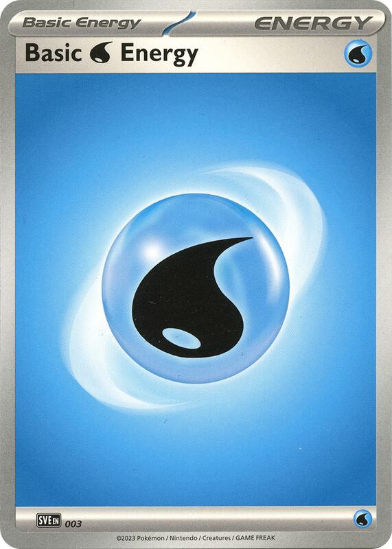 Basic Water Energy - 003 - SVE: Scarlet & Violet Energies - Pokemon ...