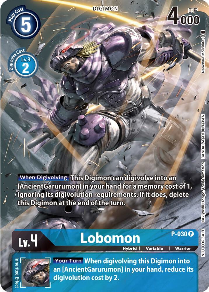 Lobomon - P-030 (2nd Anniversary Frontier Card) - Digimon Promotion ...
