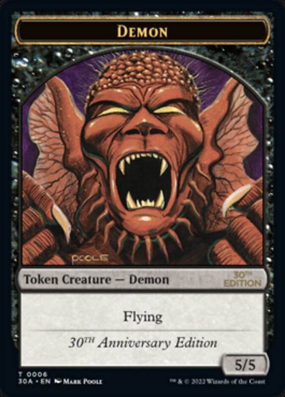 Demon Token - 30th Anniversary Edition - Magic: The Gathering