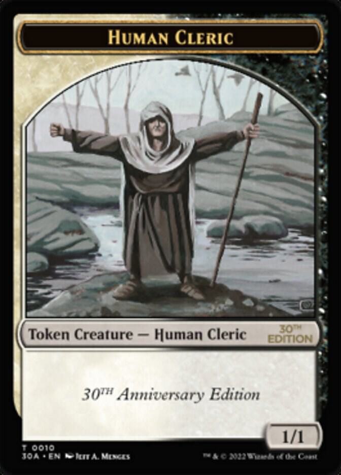 Human Cleric Token - 30th Anniversary Edition - Magic: The Gathering ...