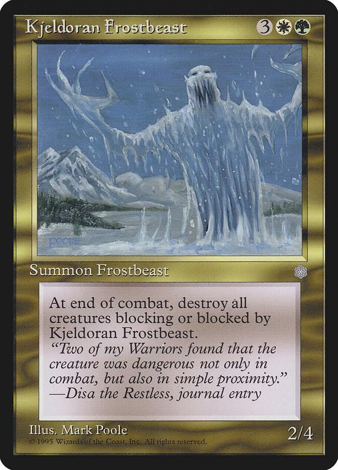 Kjeldoran Frostbeast - Ice Age - Magic: The Gathering - TCGplayer.com
