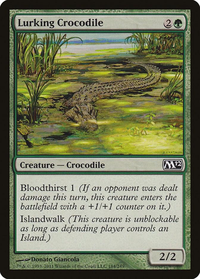 Lurking Crocodile - Magic 2012 (M12) - Magic: The Gathering - TCGplayer.com