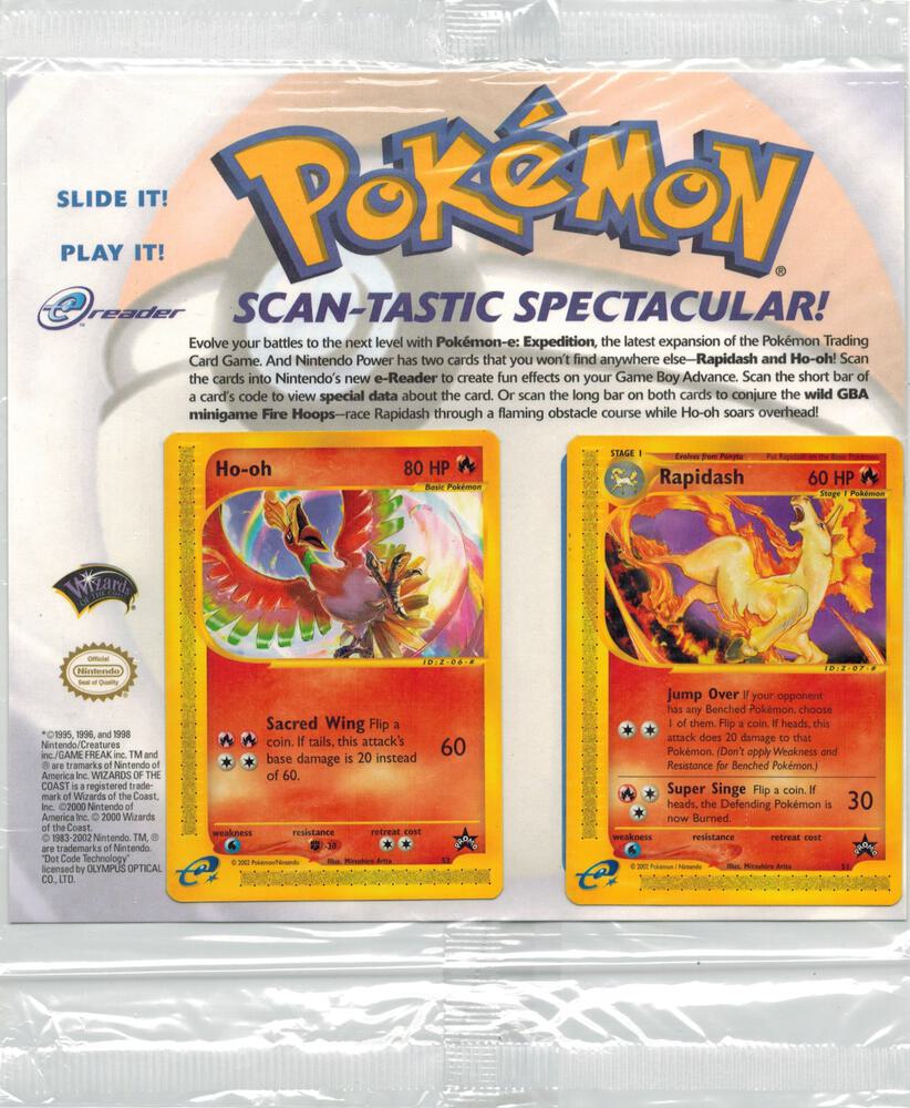 Scan-Tastic Spectacular Promo Pack [Ho-oh & Rapidash] - WoTC Promo ...
