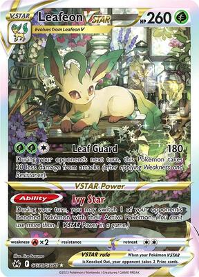 Leafeon VSTAR - Crown Zenith: Galarian Gallery - Pokemon - TCGplayer.com
