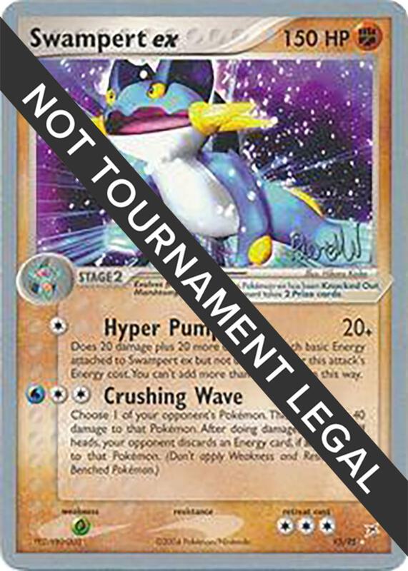 Swampert ex - 2004 (Reed Weichler) - World Championship Decks - Pokemon ...
