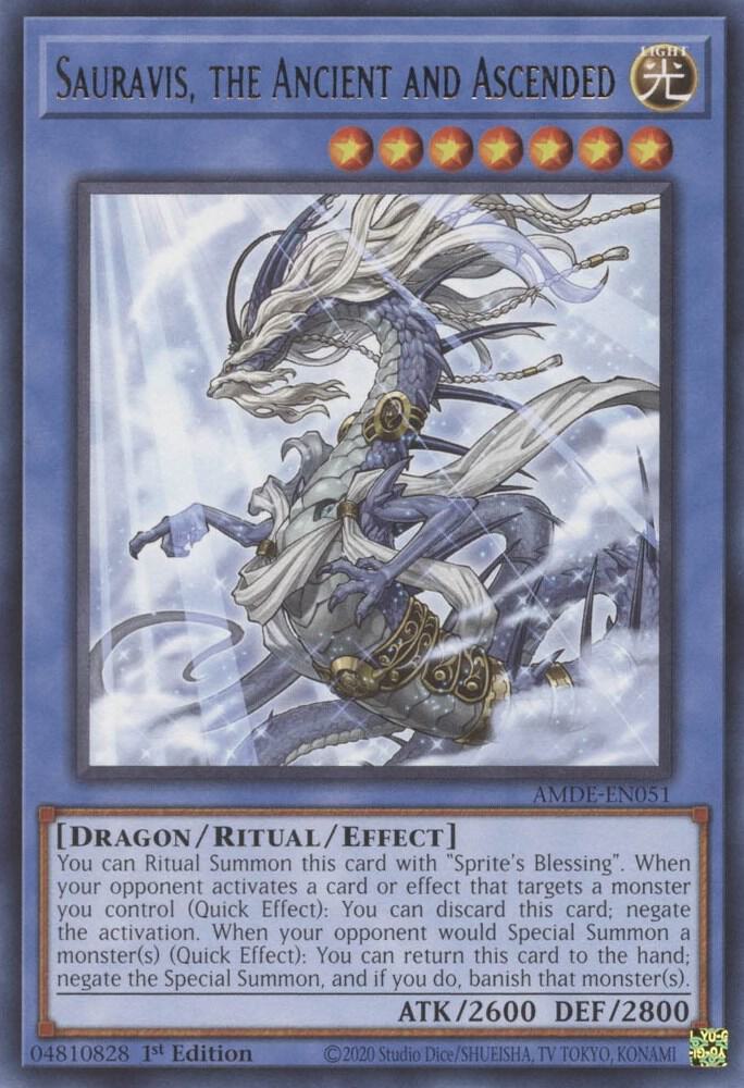 Sauravis, the Ancient and Ascended - Amazing Defenders - YuGiOh ...