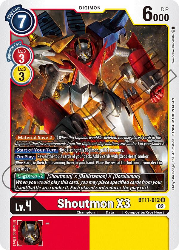 Shoutmon X3 - Dimensional Phase - Digimon Card Game