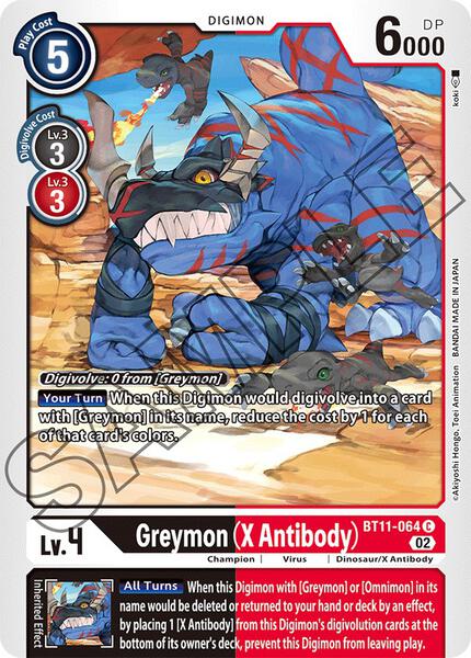 Greymon (X Antibody) - Dimensional Phase - Digimon Card Game ...