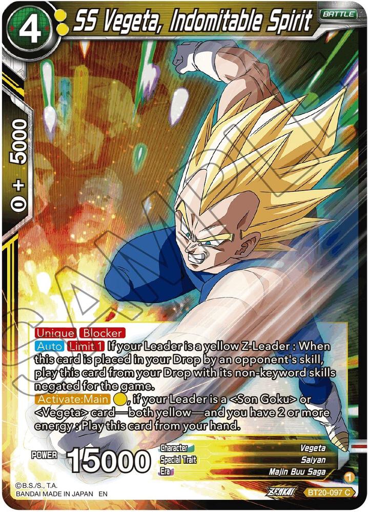 SS Vegeta, Indomitable Spirit - Power Absorbed - Dragon Ball Super ...